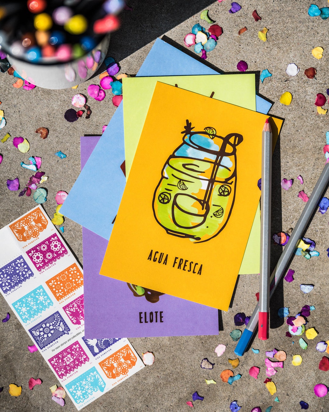 BILINGUAL Post Cards for Pen Pals | Bilingual Products for Kids - Etsy