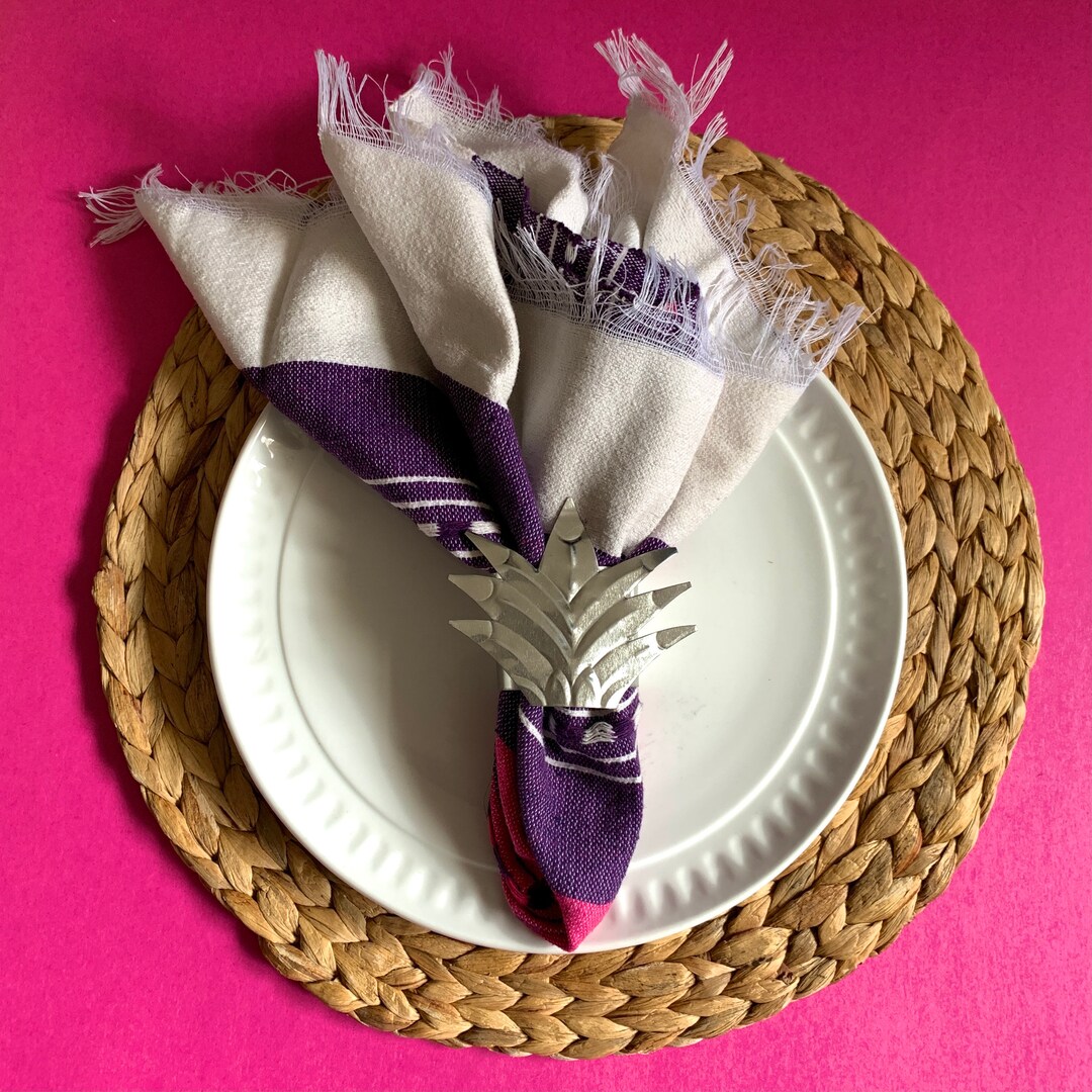 Agave Punched Tin Napkin Rings // Hojalata Handmade in Oaxaca, Mexico ...