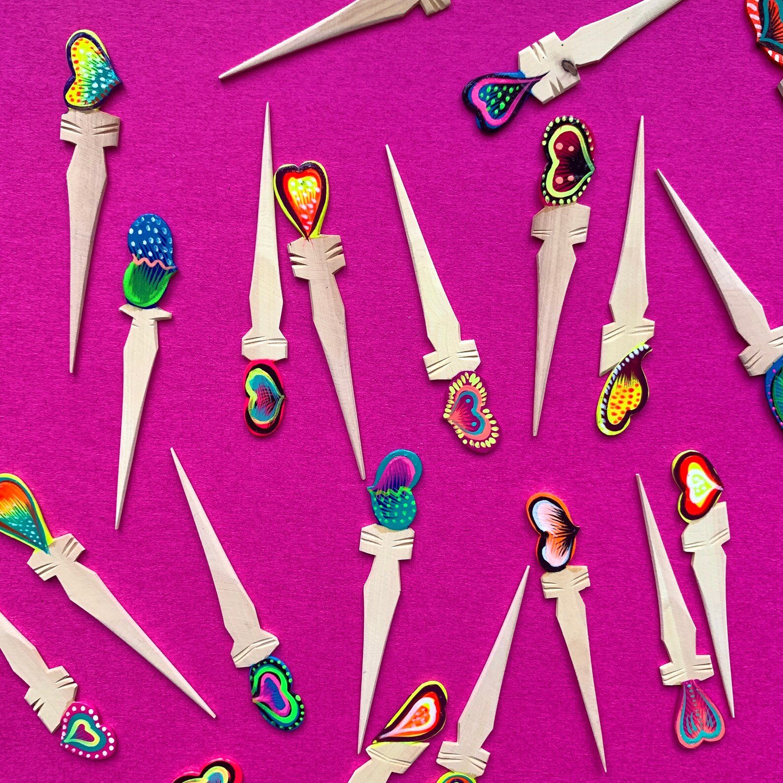 NEW Corazón Heart Handmade Reusable Appetizer Toothpicks | Etsy