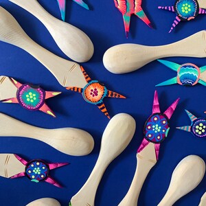NEW Piñata Wooden Spoon Handmade in Oaxaca, Mexico 6” // Zero Waste ...