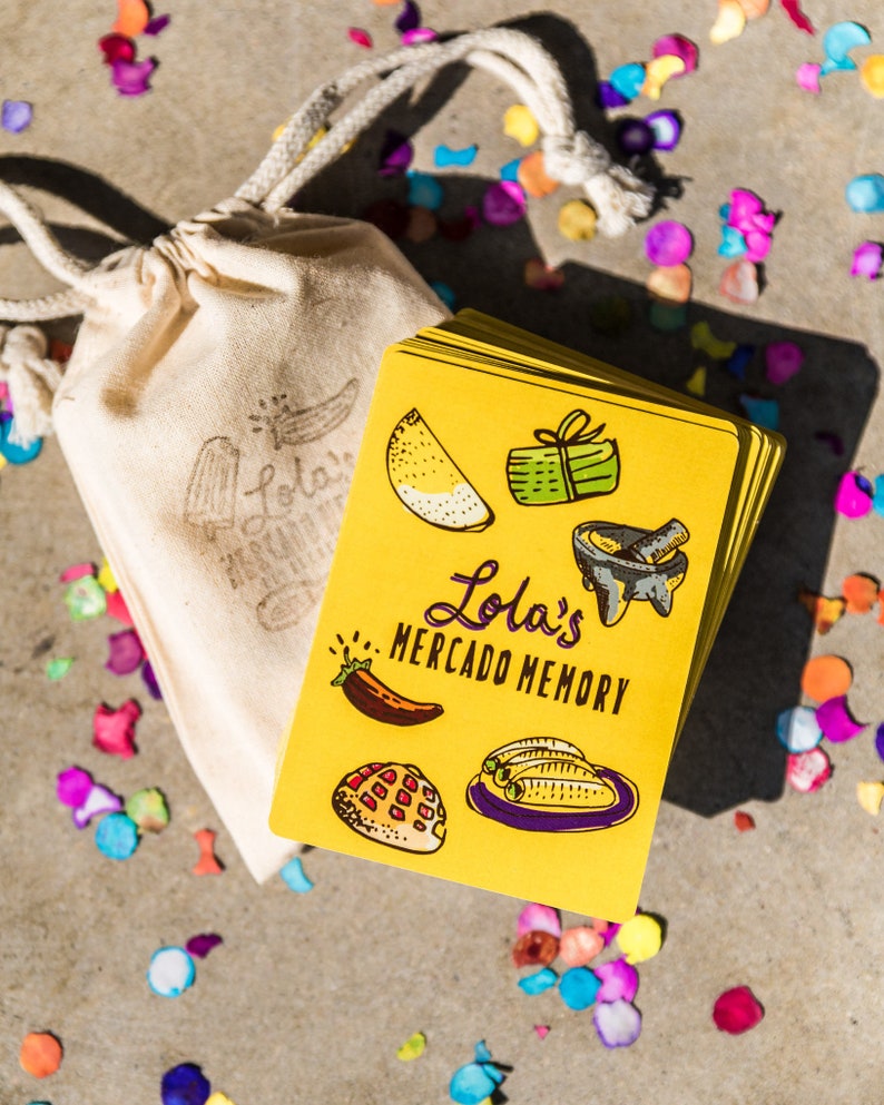 BILINGUAL MEMORY CARDS for Kids / Mercado Memory / Spanish - Etsy