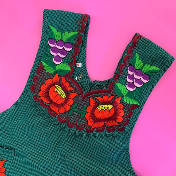 Mexican Embroidered Apron - Etsy