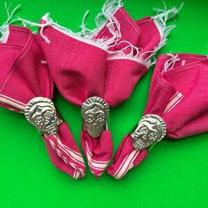 NEW Señora Catrina Sugar Skull Punched Tin Napkin Rings // Hojalata ...