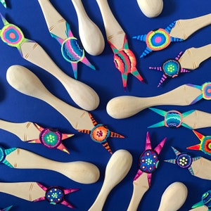 NEW Piñata Wooden Spoon Handmade in Oaxaca, Mexico 6” // Zero Waste ...