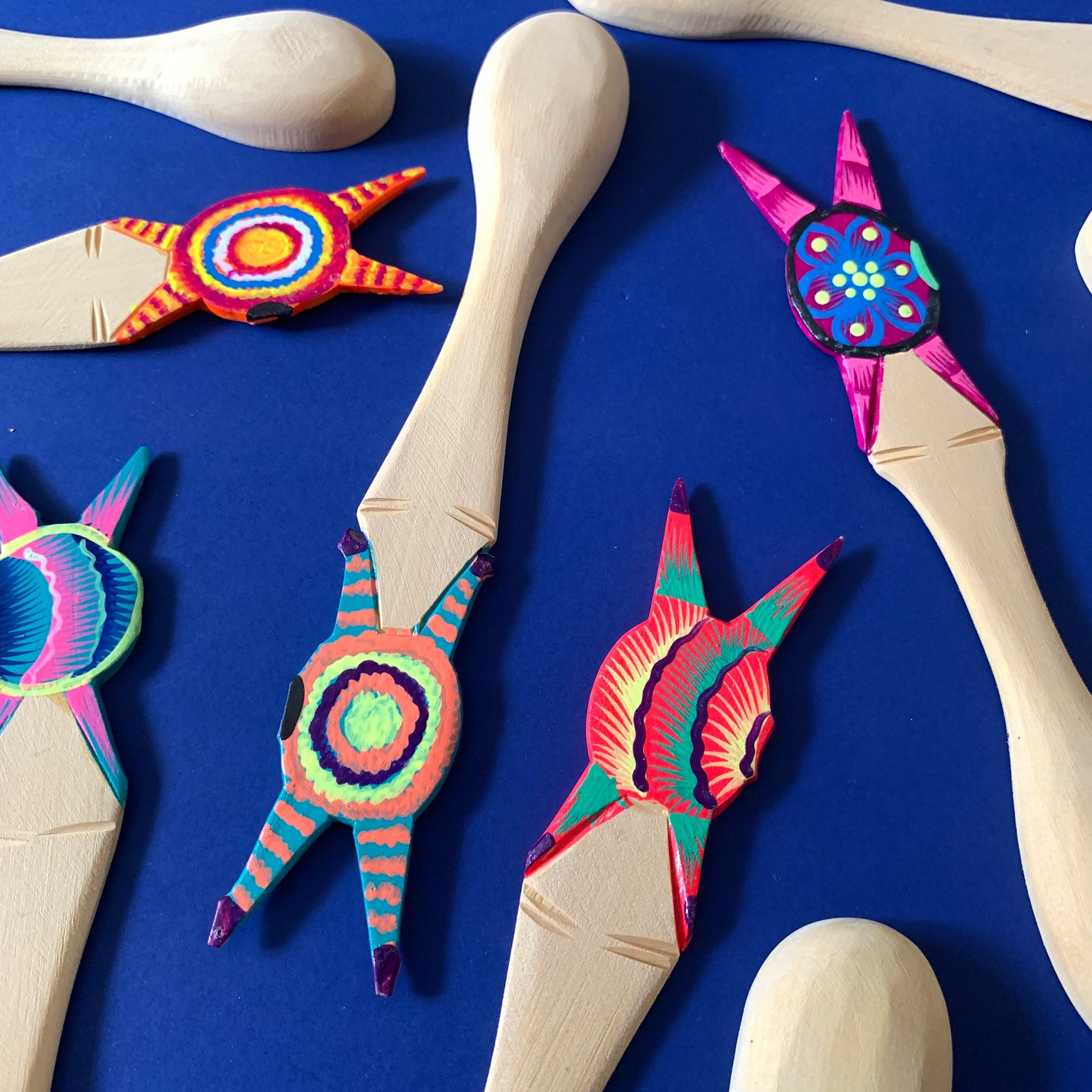 NEW Piñata Wooden Spoon Handmade in Oaxaca, Mexico 6” // Zero Waste ...