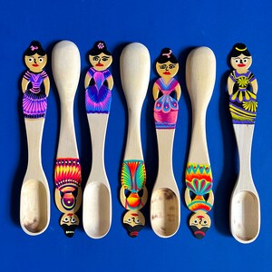 NEW Señorita Wooden Salsa and Jam Spoon Handmade in Oaxaca, Mexico 6 ...