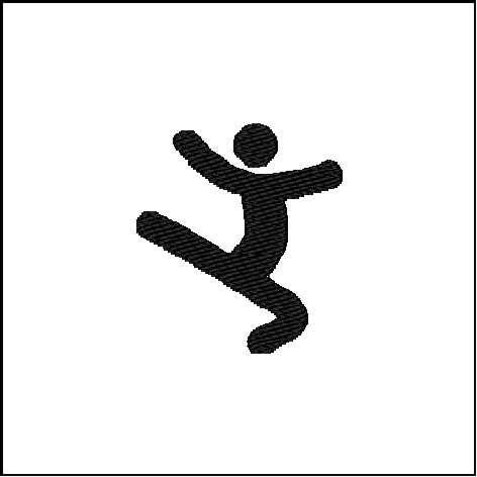 Karate Stick Figure A Digital File Download for Machine Embroidery - Etsy