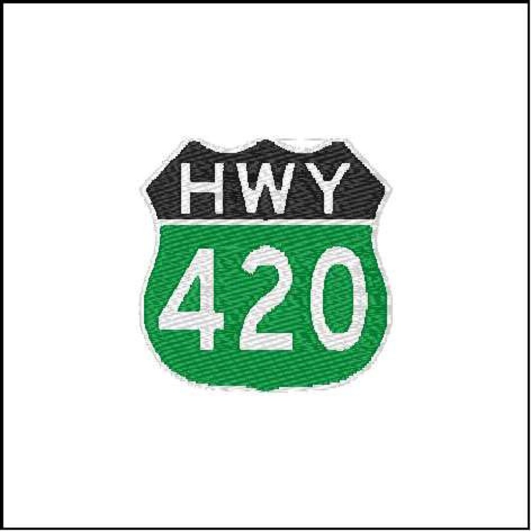 Highway 420-A Digital File Download for Embroidery - Etsy
