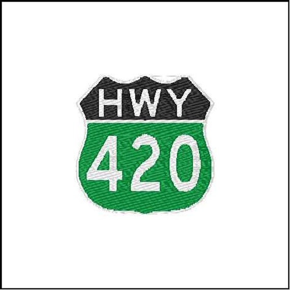Highway 420-A Digital File Download for Embroidery - Etsy