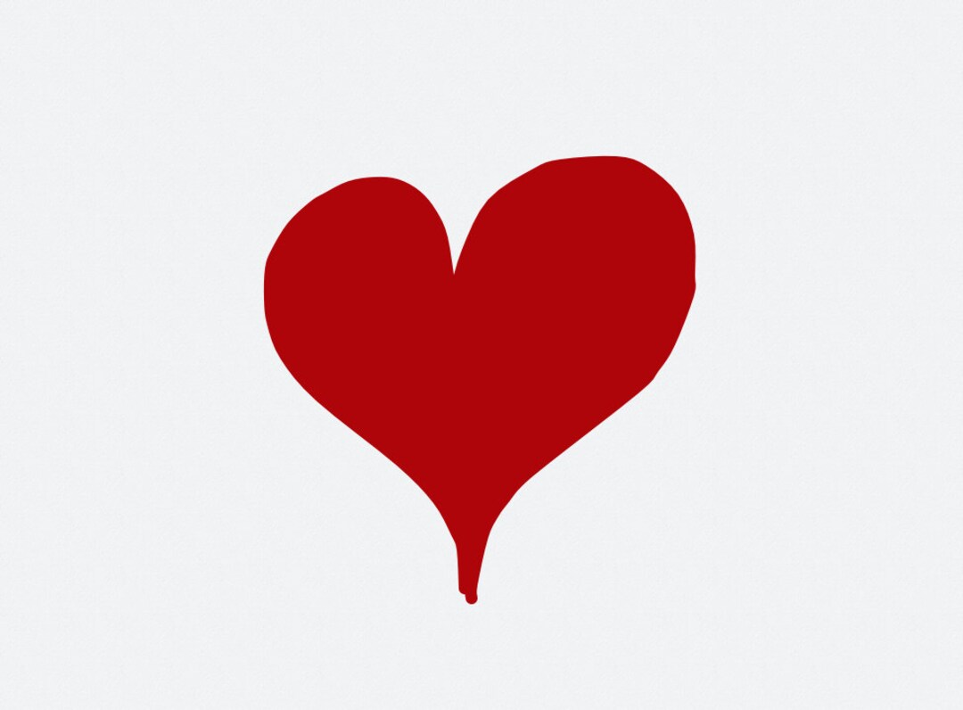 Red Heart Shape for Machine Embroidery - Etsy