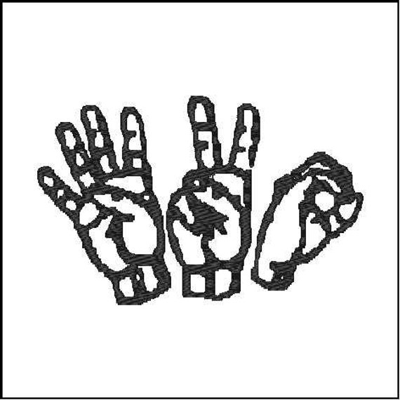 420 Hands A Digital Download File Fro Embroidery | Etsy