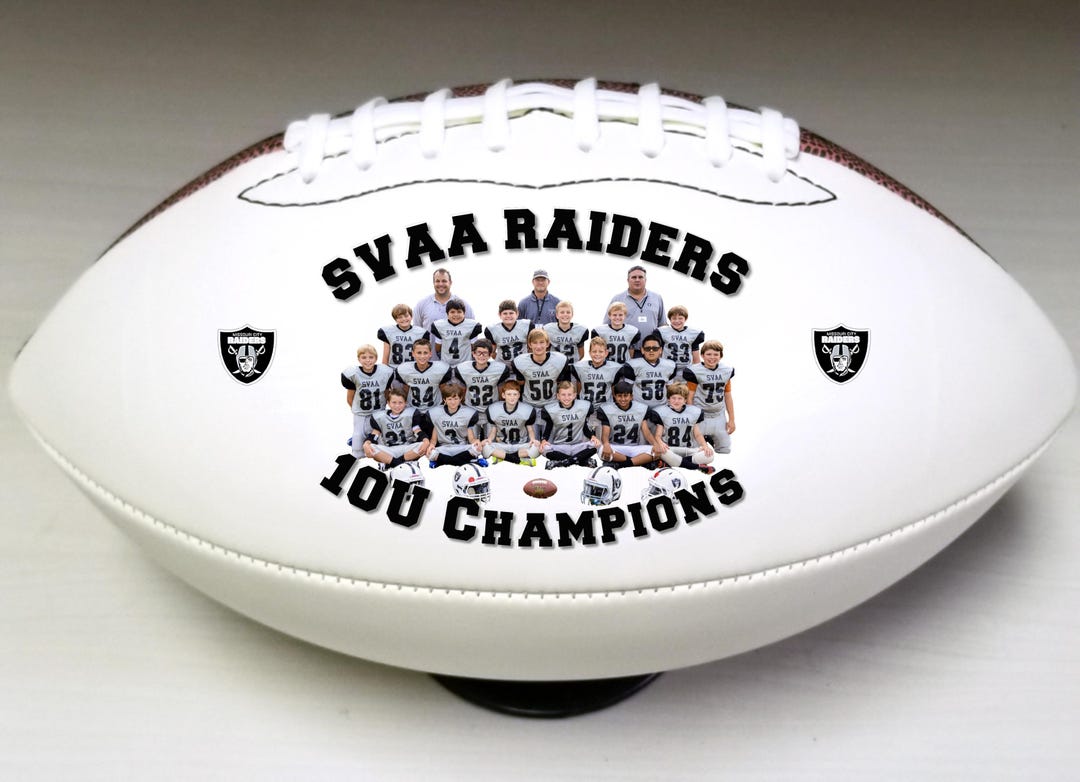 Custom Printed Football: Full Size Ball Personalized Photo, Logo, Text ...