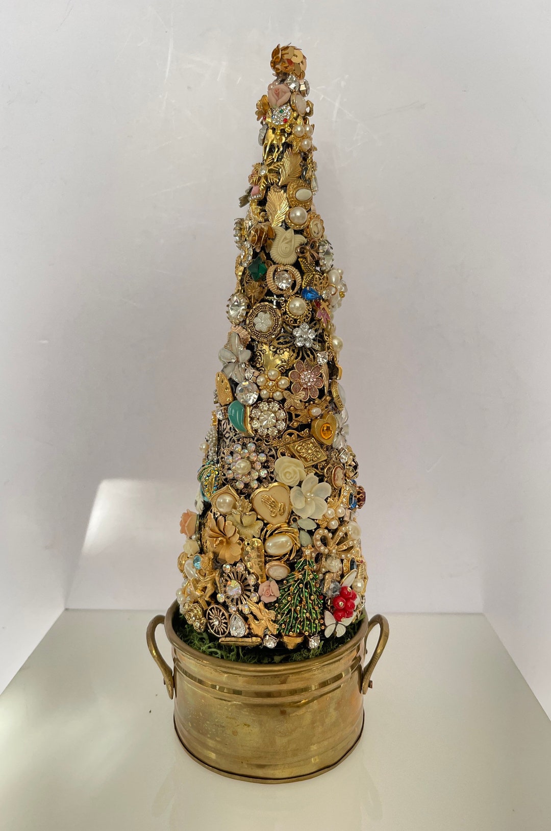 Custom Creation Gold Jewelry Tree Christmas Holiday Decor Tree Jewelry ...