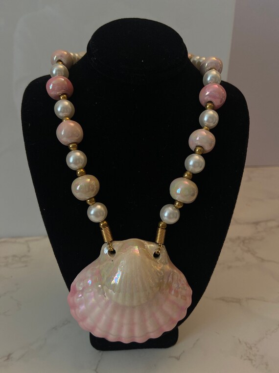 statement necklace porcelain - Gem
