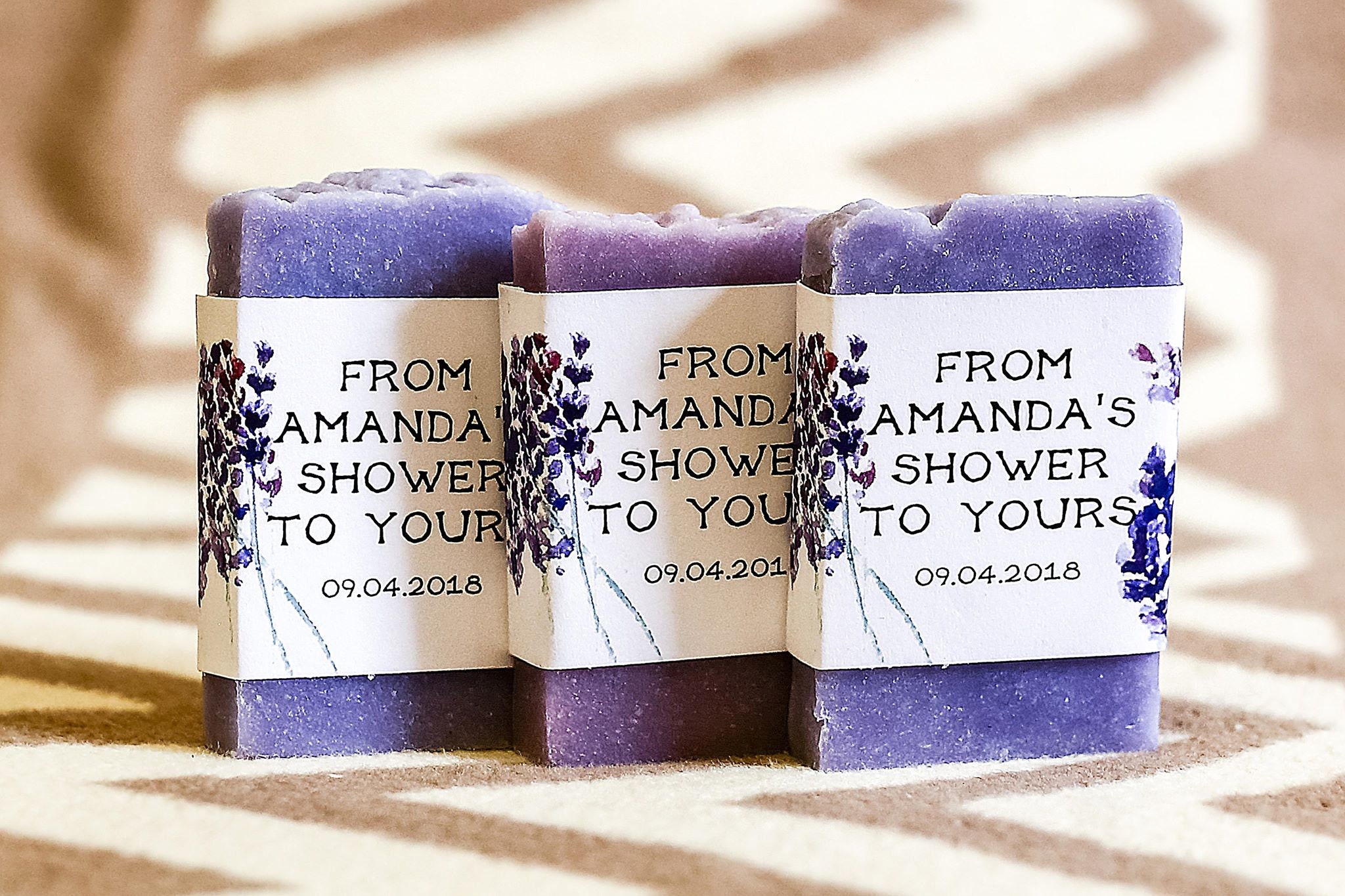 50 Lavender Soap Favor Bridal Shower Favors Personalized Etsy