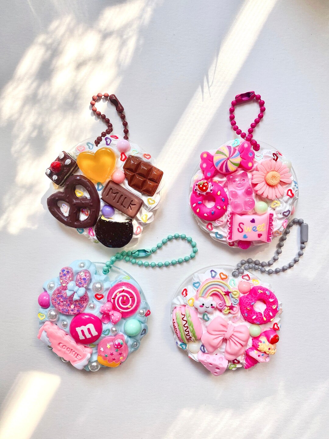 Sweet Creamy Keychain/ Lovely Dessert Keychain/ Cute Keychain/ Foodie ...