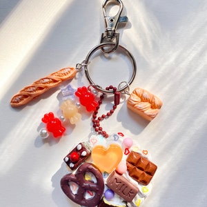 Sweet Creamy Keychain/ Lovely Dessert Keychain/ Cute Keychain/ Foodie ...