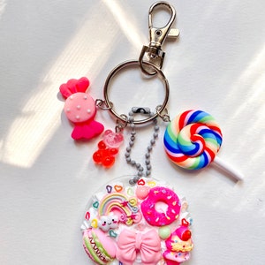 Sweet Creamy Keychain/ Lovely Dessert Keychain/ Cute Keychain/ Foodie ...