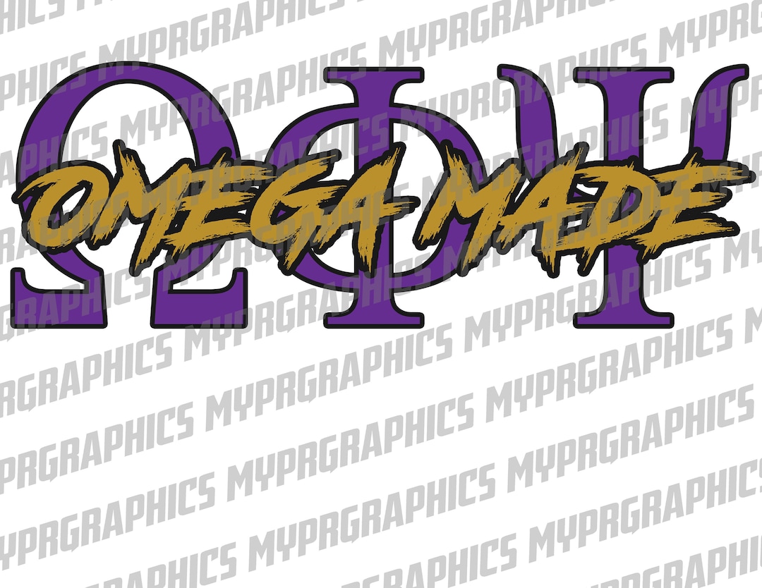 Omega Made Purple Svg, Large Greek Letters Png, Omega Psi Phi Png, Que ...