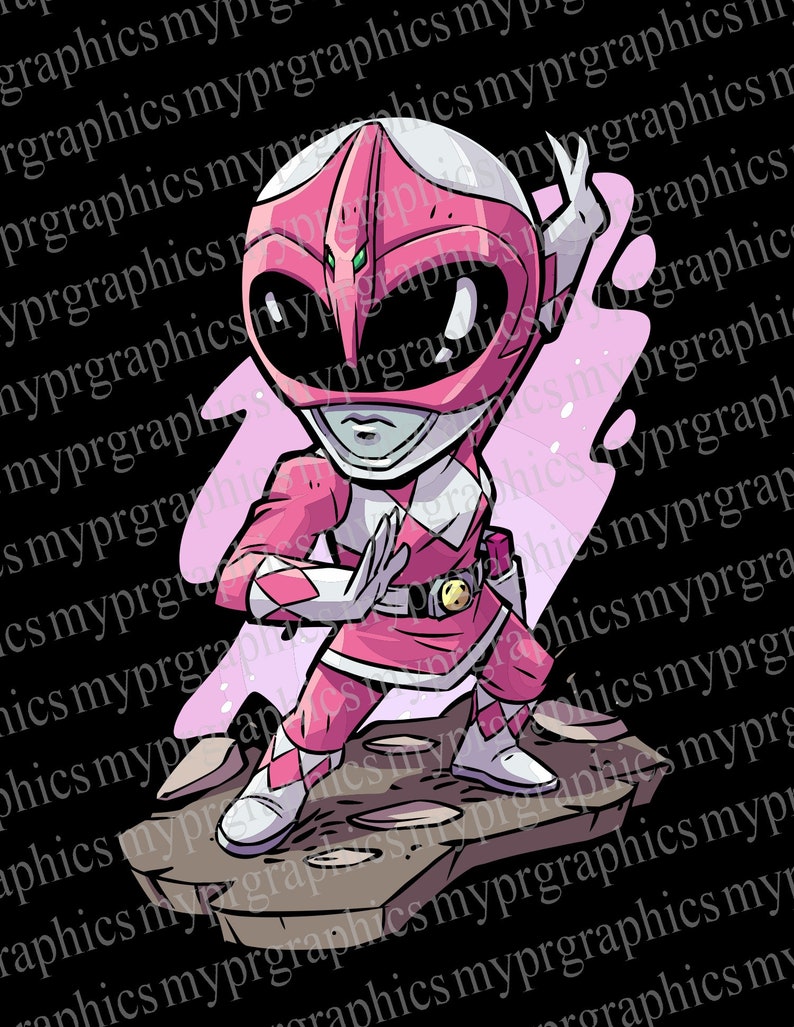 Power Ranger Clipart, Fanart, Power Ranger, Pink Ranger, Chibi ...