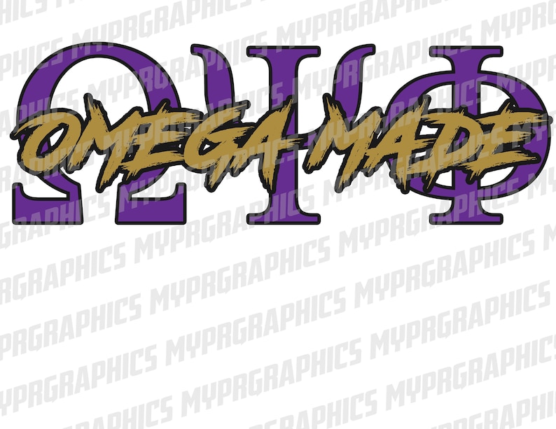 Omega Made Purple Svg, Large Greek Letters Png, Omega Psi Phi Png, Que ...