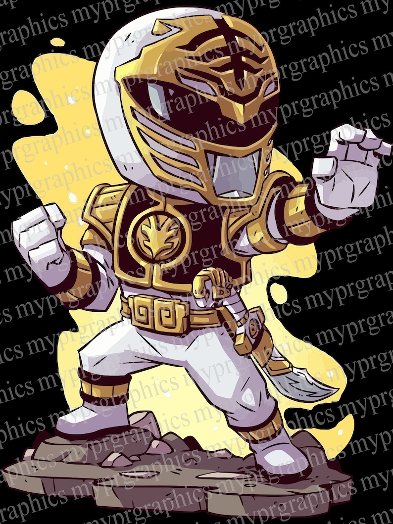 Power Ranger Clipart, Fanart, Power Ranger, White Ranger, Chibi ...