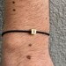 14 Kt Gold Cube Bracelet Personalised Initial Bracelet - Etsy