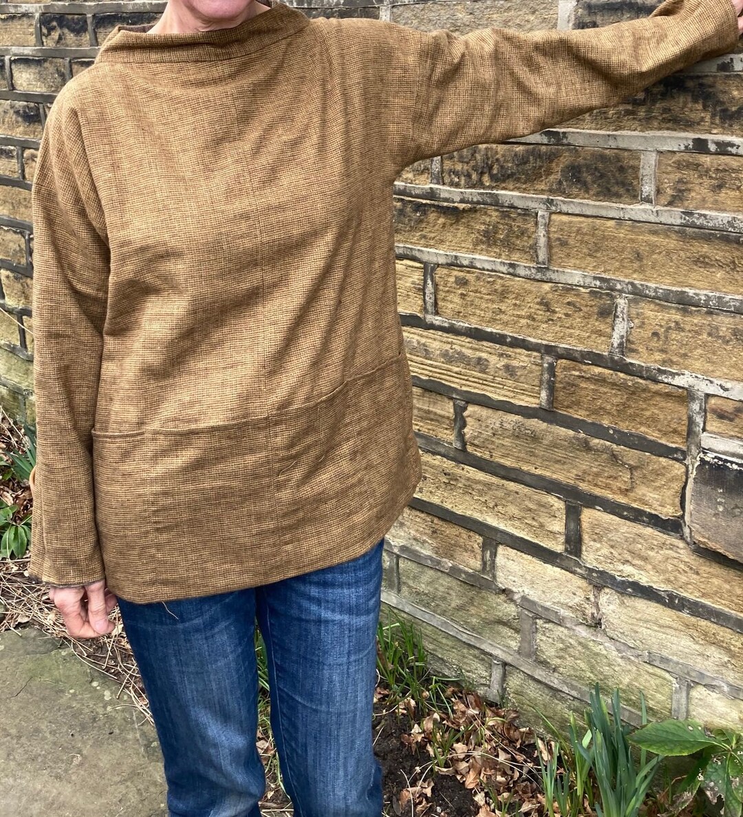 Double Skin Smock in Gold, Fully Reversible - Etsy