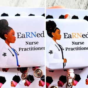 Nurse Practitioner Art Retractable Badge Buddy, Advanced Practice Badge ...