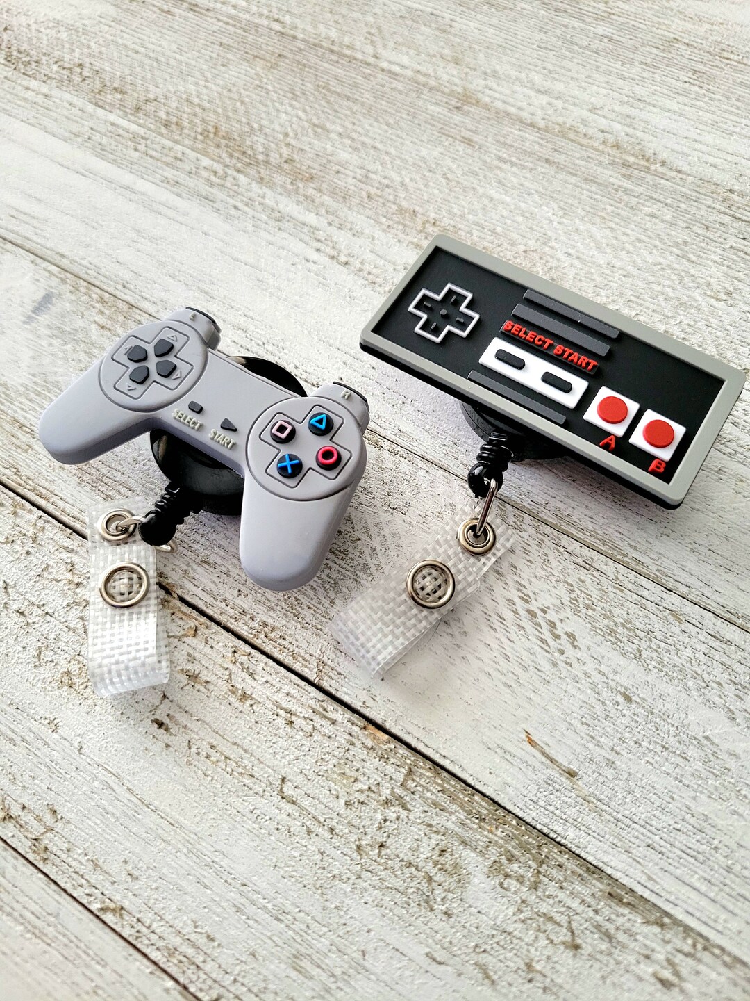 Video Game Controller Badge Reels Nintendo Retractable Pin - Etsy