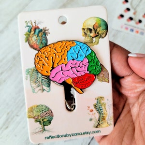 Brain Anatomy Retractable Badge Reels, Mental Health Awareness ID ...