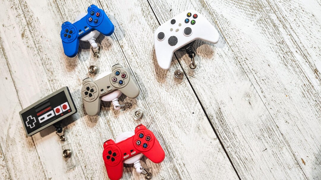 Super Gamer Retro Badge Buddy, Video Game Controller Badge Bundle ...