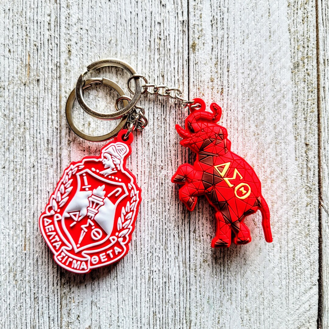 Delta Sigma Theta Keychain, DST Paraphernalia, J13, Crimson and Cream ...
