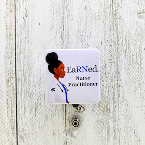 Nurse Practitioner Art Retractable Badge Buddy, Advanced Practice Badge ...