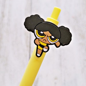 Powerpuff Girls, Cute Pens, Set of 3 Cartoon Powerpuff Pens, Custom ...