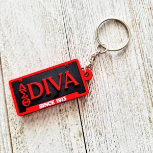DST Keychains, Delta Sigma Theta Paraphernalia, J13, Crimson and Cream ...