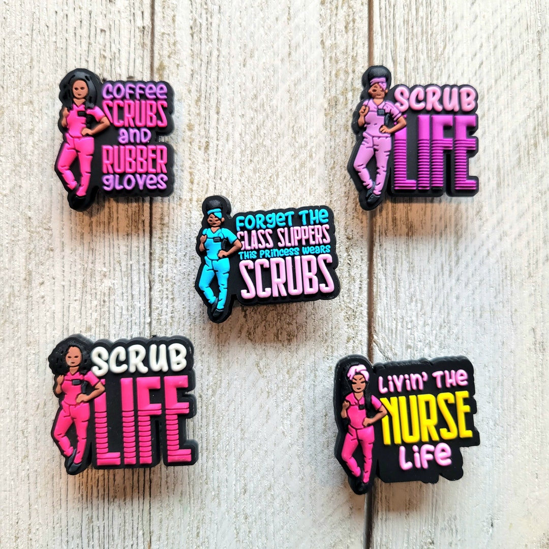 African American Shoe Charm, Nurse Shoe Charm for Clogs, Scrub Life ...