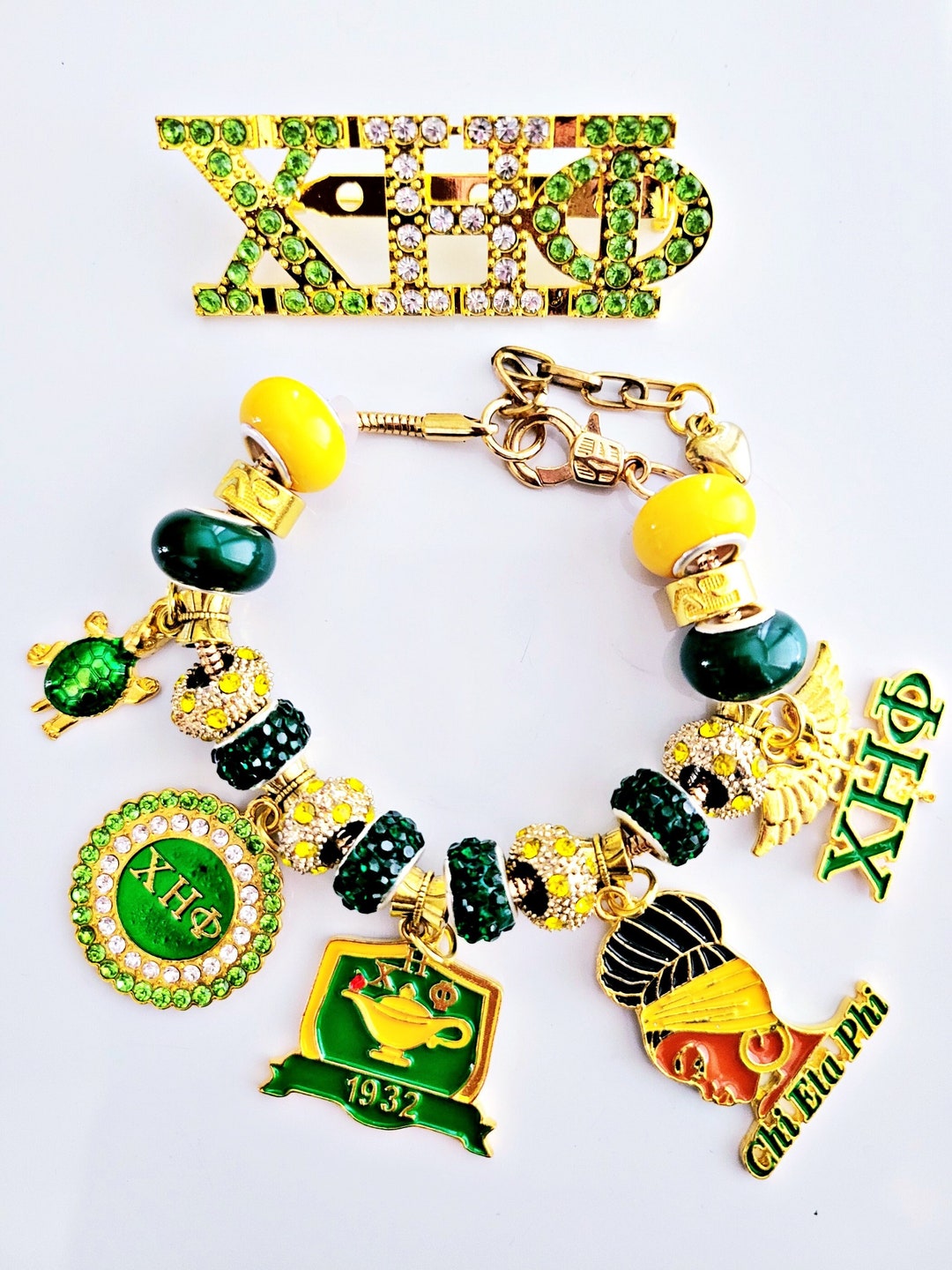 Chi Eta Phi Bracelet Chi Eta Phi Chie Eta Phi Sorority - Etsy