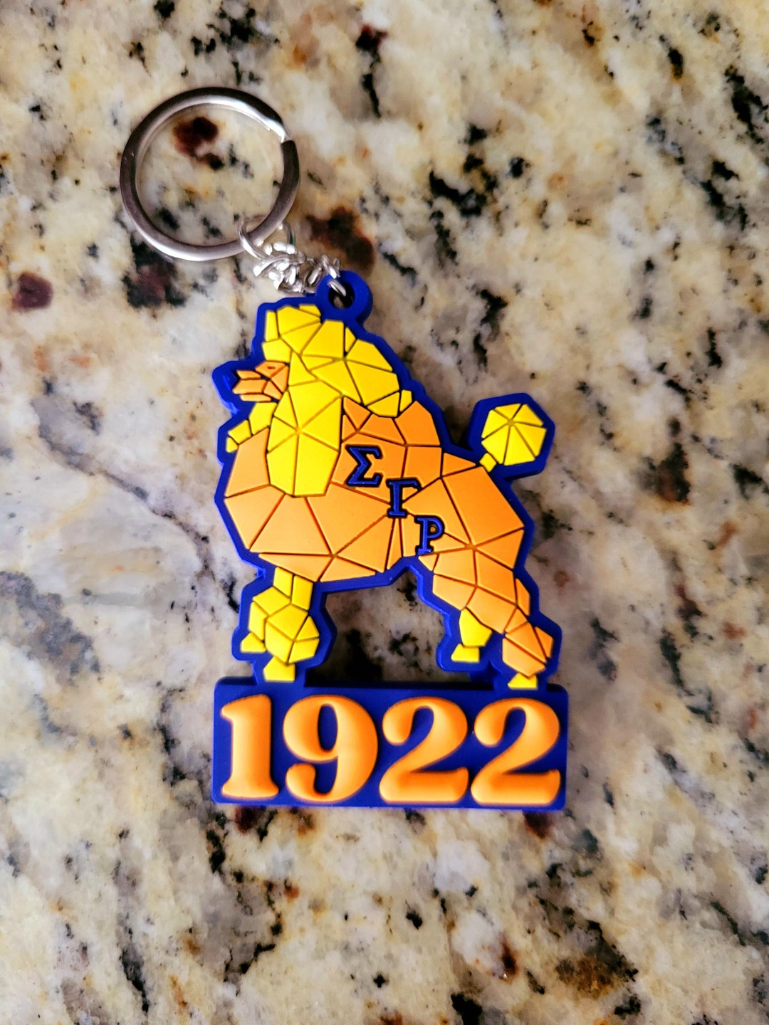 Sigma Gamma Rho Sorority Keychain, Pretty Poodle, SGR Crossing Season ...