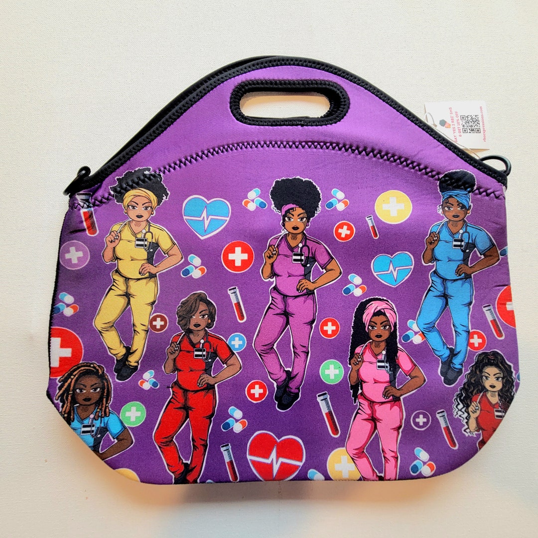 Neoprene Lunch Tote, Nurse Gift, Healthcare Lunch Tote, Hospital Lunch ...