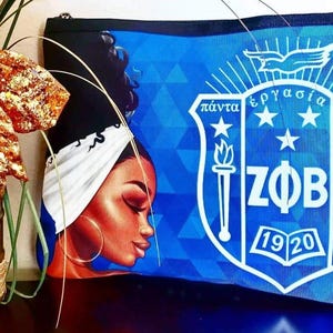 Zeta Phi Beta Luxury Crossbody Bag, D9 Sorority Paraphernalia, Z-phi ...