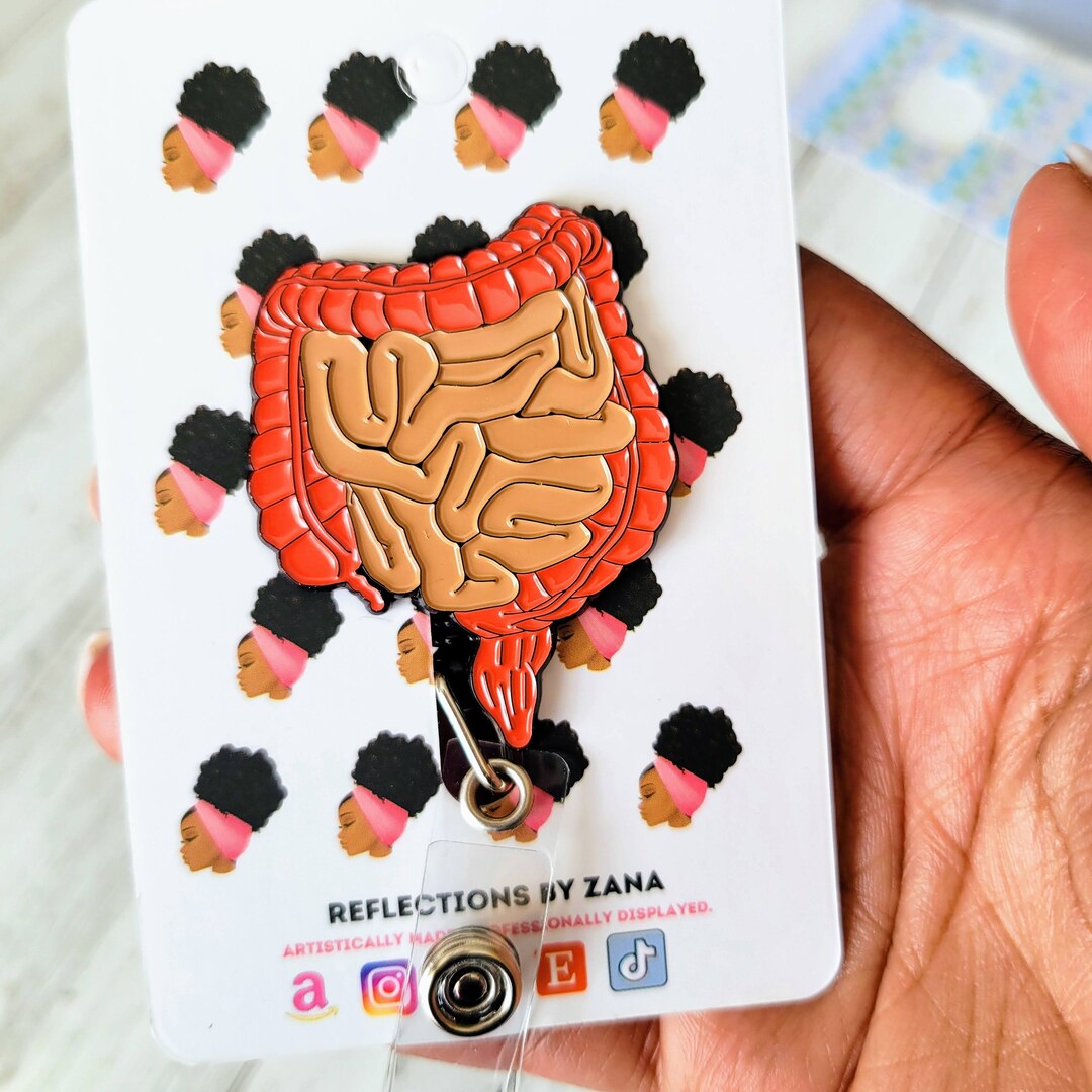 Intestine Badge Buddy, Gastroenterology Retractable Badge Reels ...