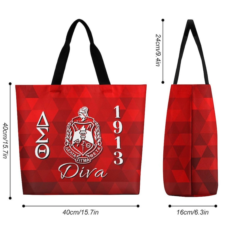 Delta Sigma Theta Personalized Travel Tote: Custom DST Sorority ...