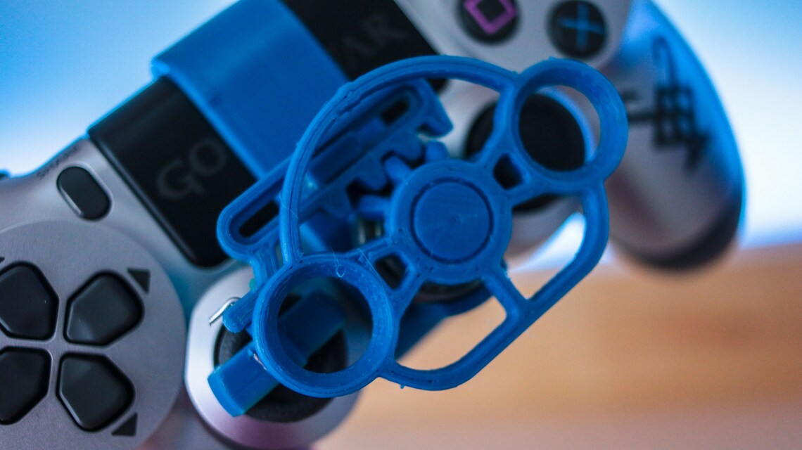 Official PS4 Controller Mini Steering Wheel 3D Printed - Etsy