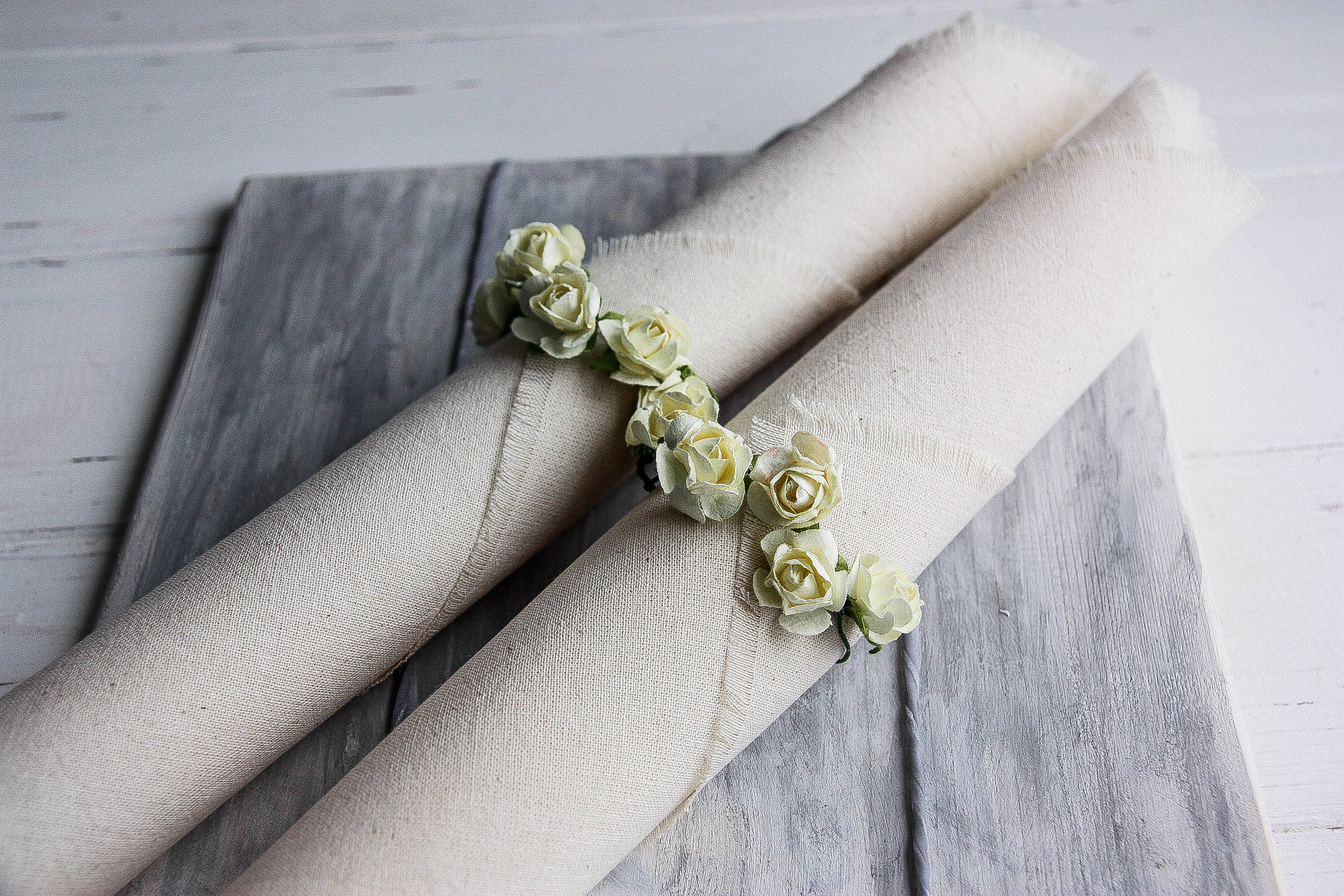 Napkin Rings Flowers, Bulk Napkins Rings, Ivory Napkin Rings Bulk ...