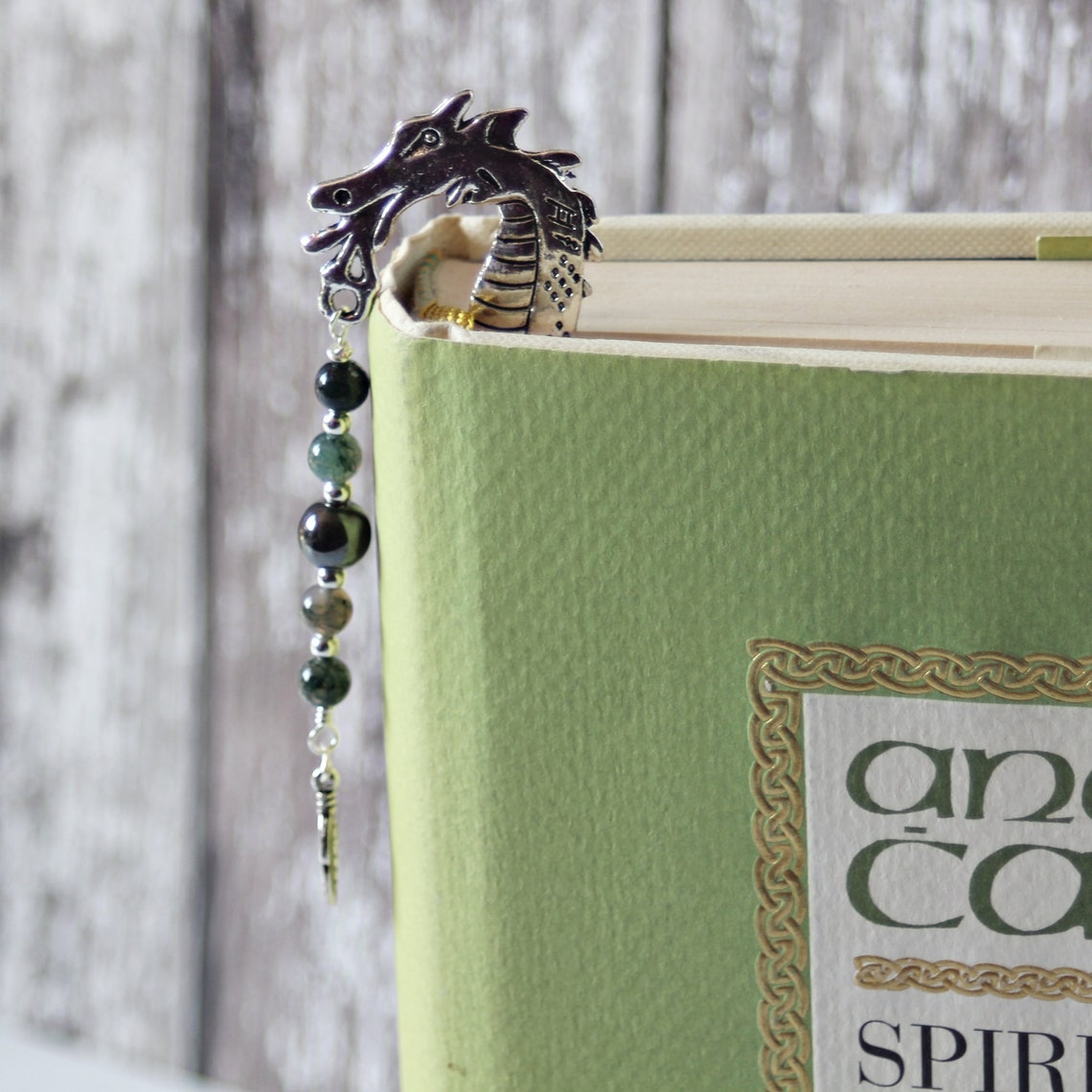 Dragon Bookmark With Gemstone Choice Bookmarks for Him - Etsy