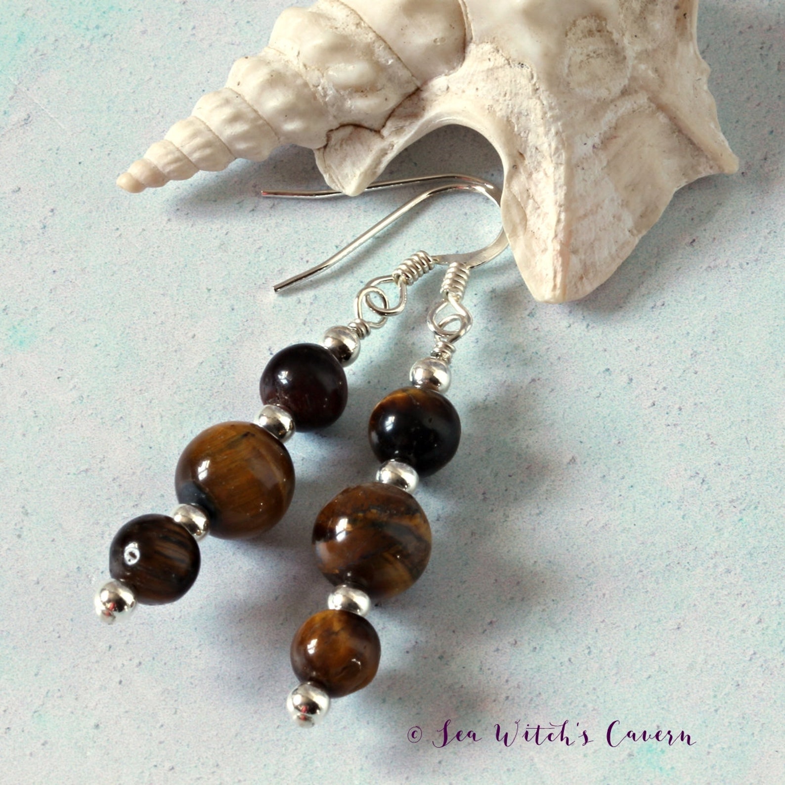 Tiger Eye Earrings | Tiger Eye Jewellery for Women | Everyday Earrings ...
