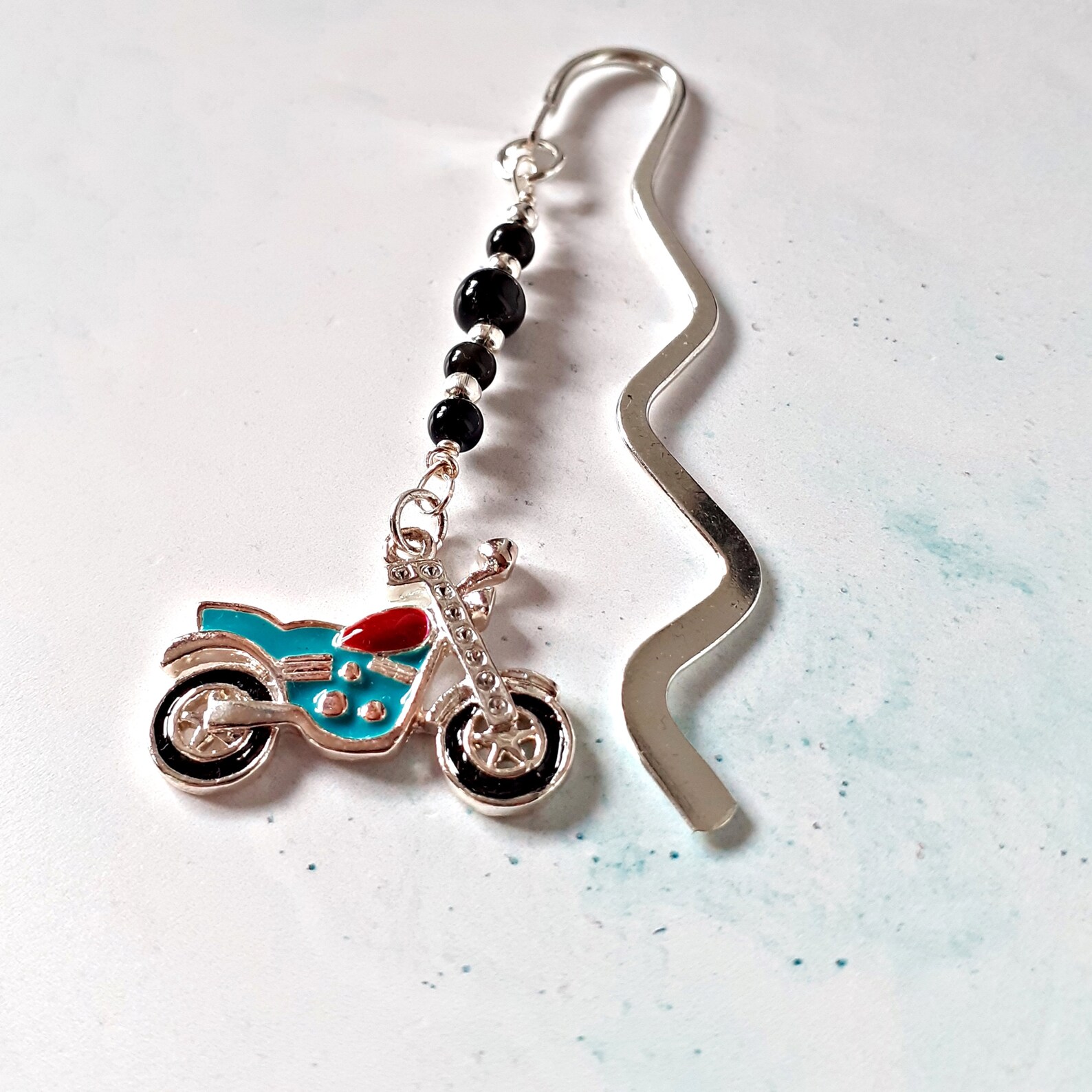 Bookmark Gift for Dad. Motorcycle Bookmark. Motorbike Charm. Biker ...
