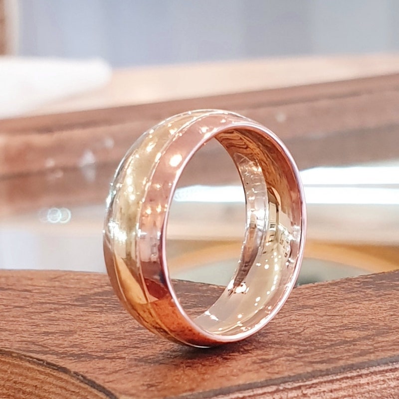Mens Rose Gold Rings - Etsy