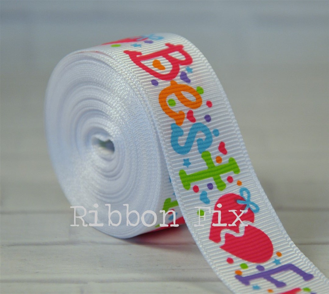 7/8" Best Friends Print Grosgrain Ribbon - Sisters - Necklace - Besties ...